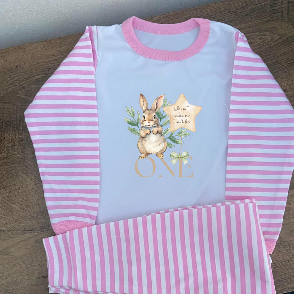 Personalised Little Bunny Birthday Pyjamas – TheLabelMaker